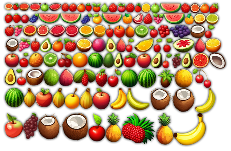 Fruit assets pack by BigBuckBunny