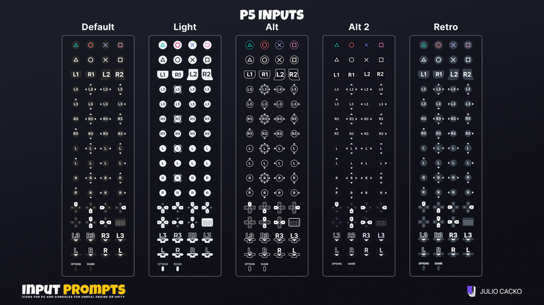 FREE Input Prompts Pack - Icons for PC and Consoles for Unreal Engine ...