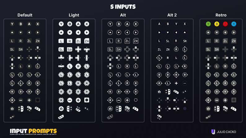 FREE Input Prompts Pack - Icons for PC and Consoles for Unreal Engine ...