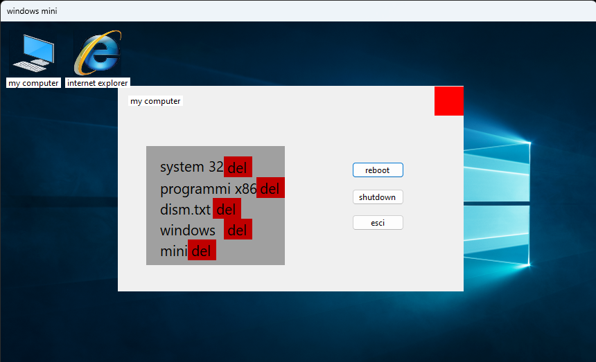 WINDOWS MINI - WINDOWS MINI by LIVIO SHOW GAMES