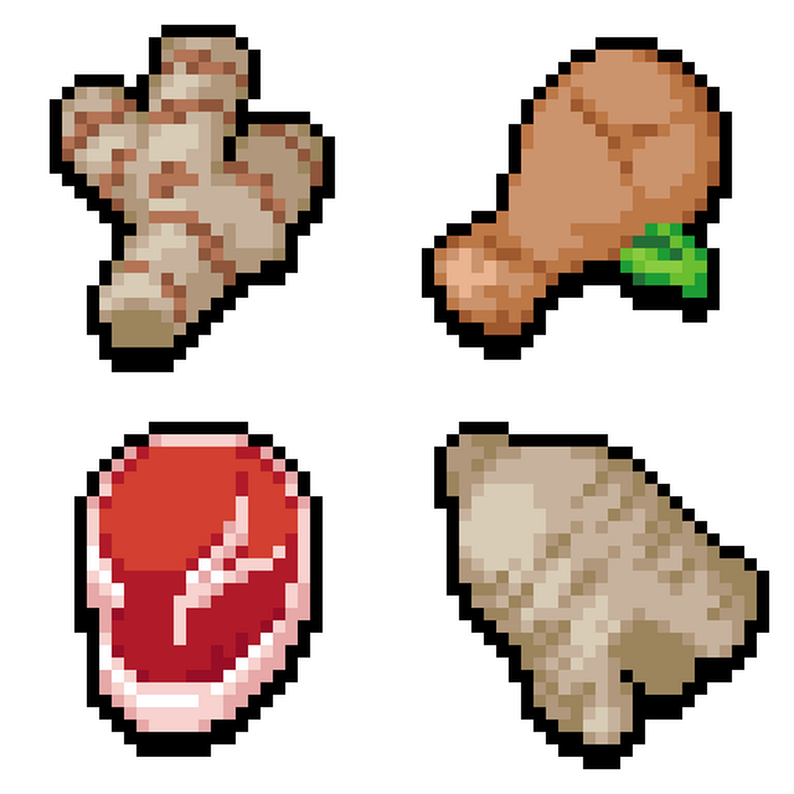 Wild Spring Onions - Fantasy/Medieval Item Sprite Pack by sungen