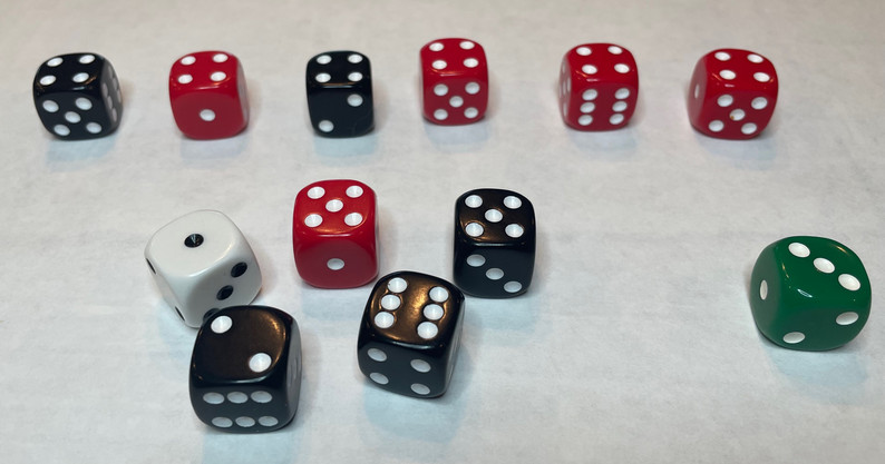 White Rabbit Dice Solitaire by Gregg Jewell