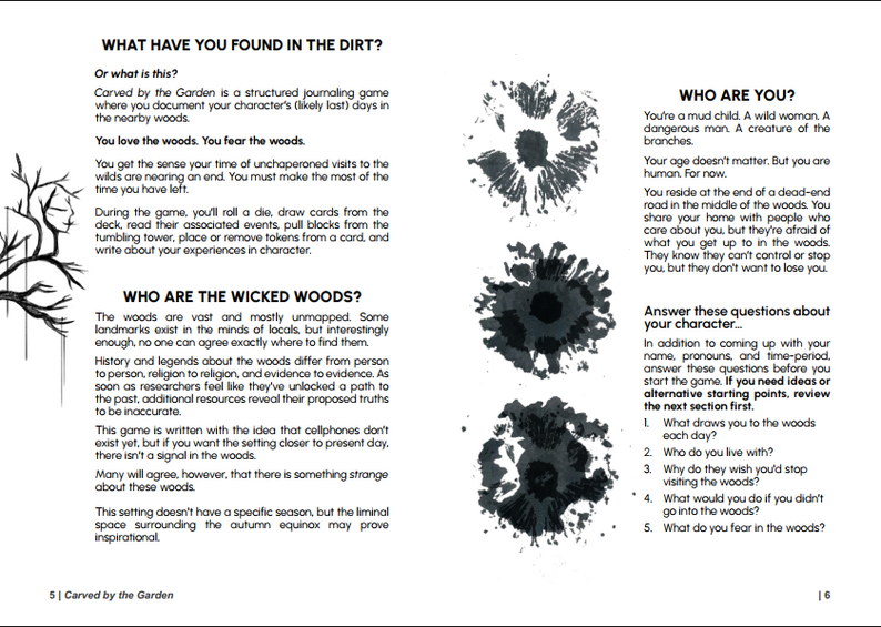 Carved by the Garden: A Solo Folk Horror RPG by Cassi Mothwin