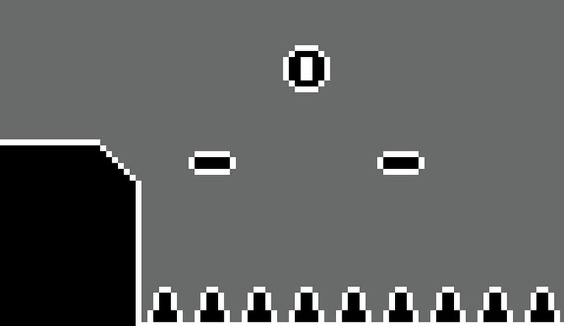 FREE 1-bit 8x8 pixel art tileset! by stoord