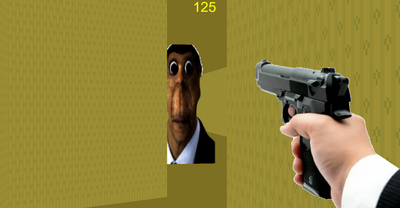Obunga horror game shooter labyrinth 3D by HanBabai