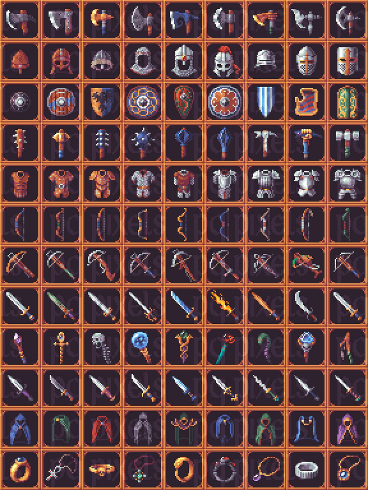 Pixel Quest: RPG Inventory Items by pq_pixels