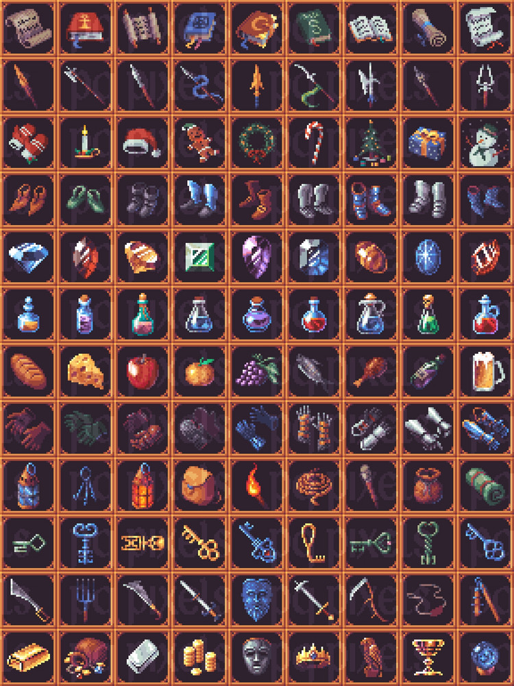 Pixel Quest: RPG Inventory Items by pq_pixels