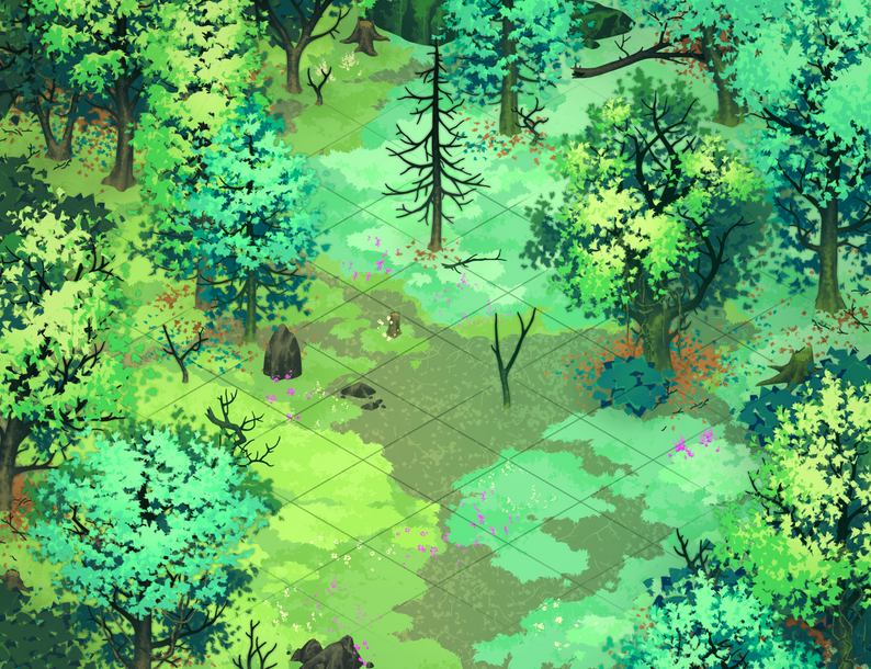 Isometric Asset Pack: Forest by Rafael Sewa