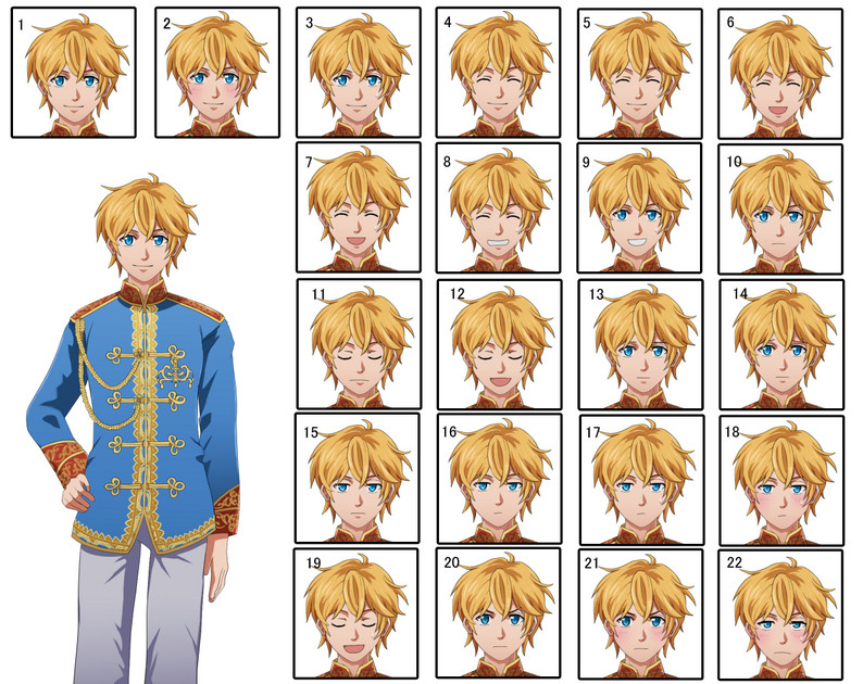 Visual novel Sprites -prince by REO