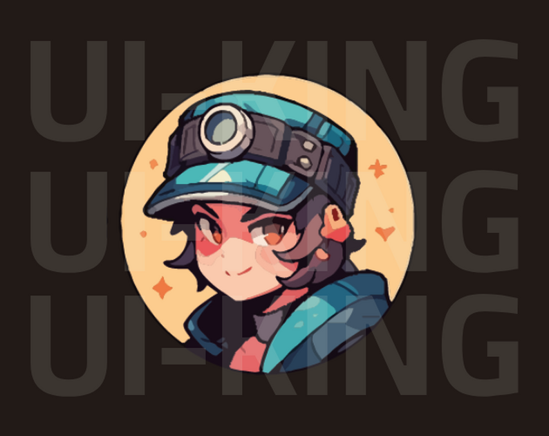 Cute Vector Character Faces Assets UI by UI-KING