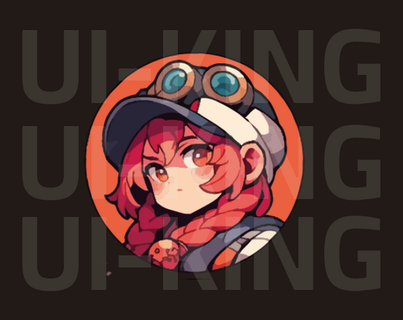 Cute Vector Character Faces Assets UI by UI-KING