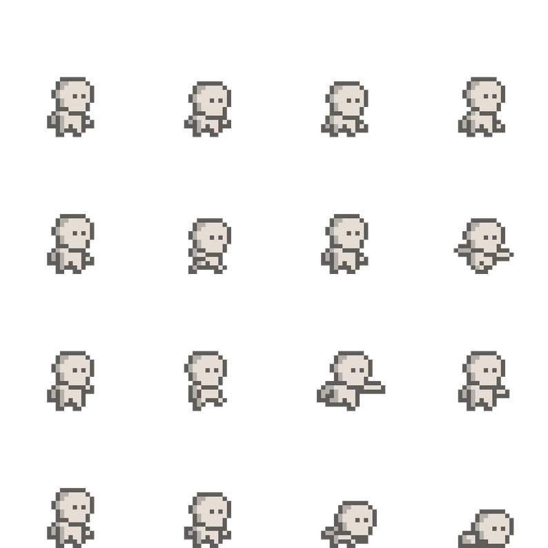 8x8 Platformer Pixel Art Tileset and 16x16 Character by SynKrown Games