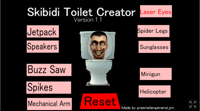 Skibidi Toilet Creator (Update + more coming) by greenaliengeneral_pm