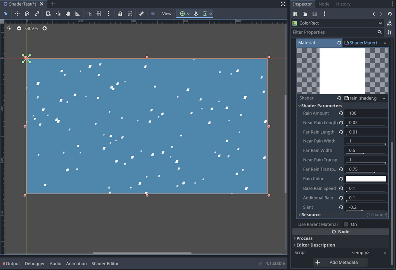 Rain and Snow Shader with Parallax Effect for Godot by Steampunkdemon