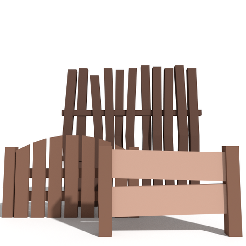 Low Poly Fence Pack by Broken Vector