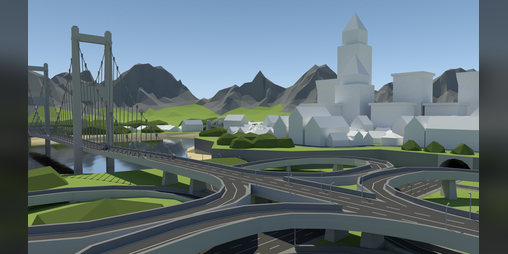 Low Poly Road Pack by Broken Vector