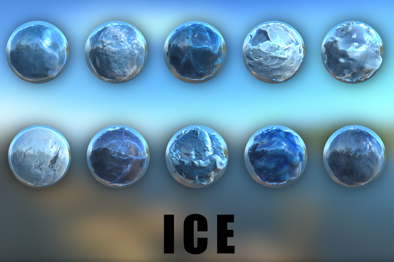 Snow/Ice Terrain Textures - 20 Pack by JackaPacka