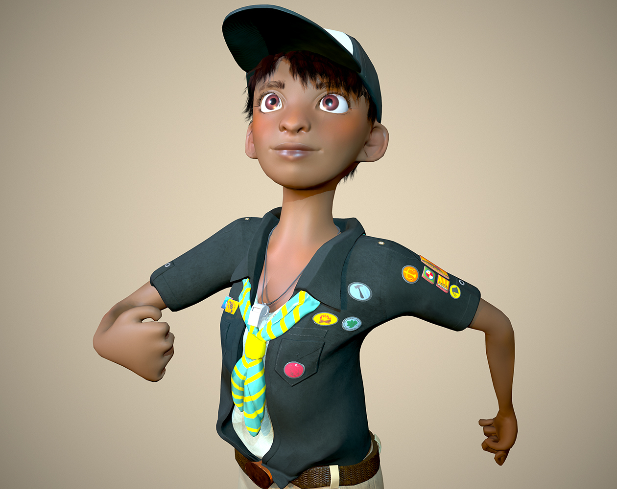 60s Boy Scout by abdolafirenze for 3D Character Art Challenge 2018 ...