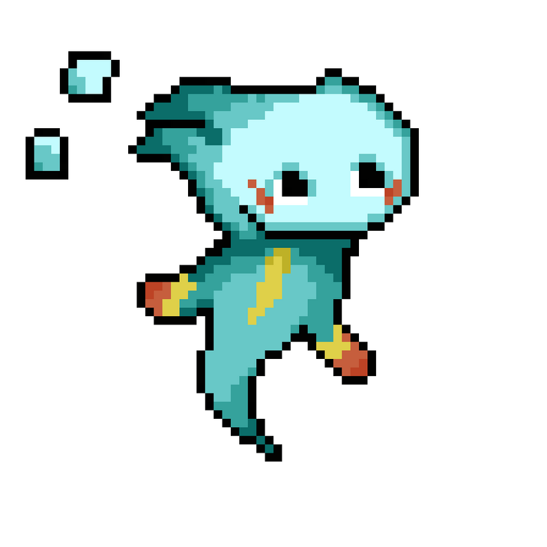 Animated 2D pixel art - water character asset by EvilDumpling