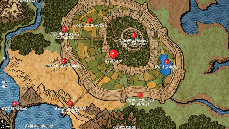 Interactive Map Avatar The Last Airbender By Iyiyo