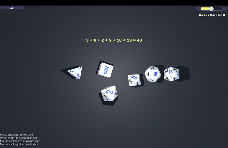 Ultimate 3D Dice Simulator by bennet.pieper