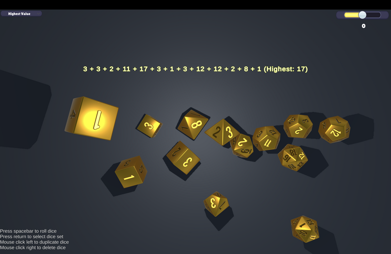 Ultimate 3D Dice Simulator by bennet.pieper