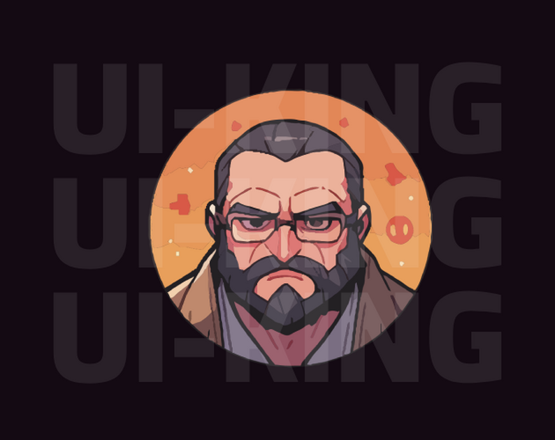 Cute Vector Character Faces Ui 3 By Ui King