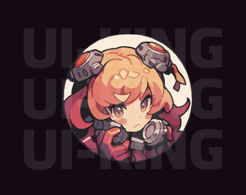 Cute Vector Character Faces Ui 4 By Ui King