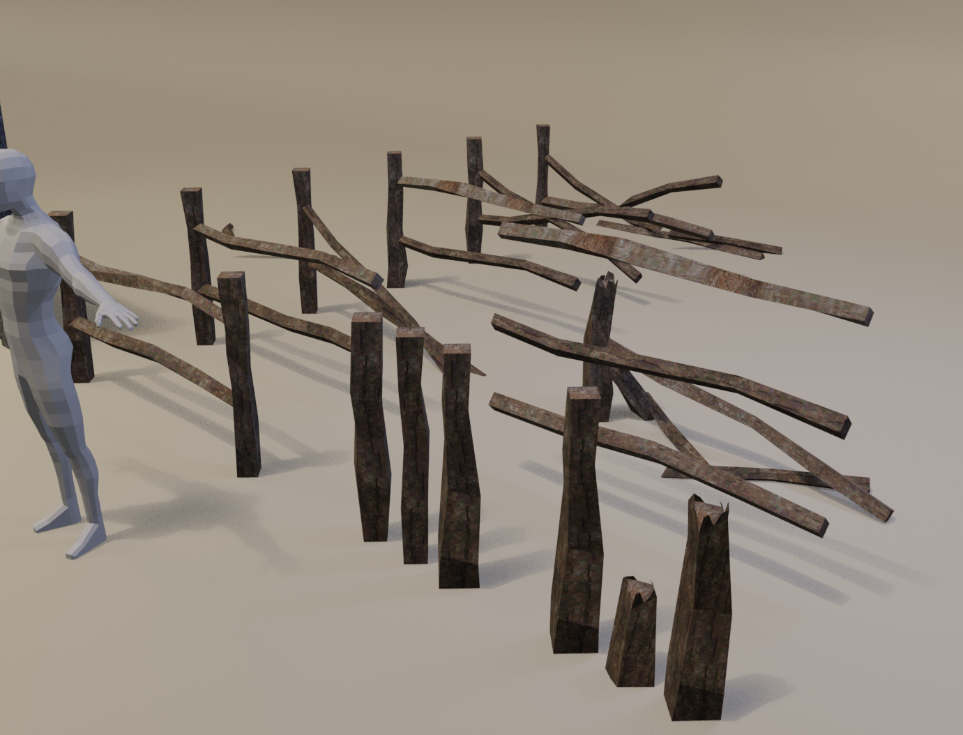 PSX style modular walls & fences by valsekamerplant