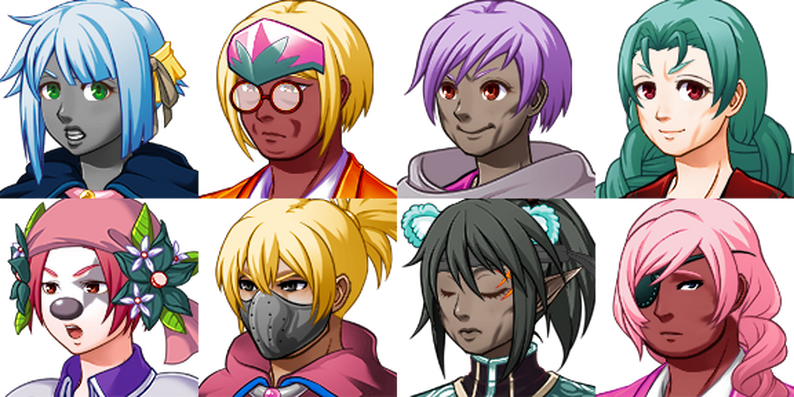 RPG Maker MV Free Characters by SinisterMuffin