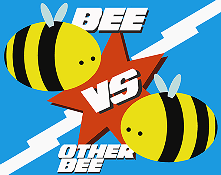 Bee Vs Other Bee by Andrew Ferguson