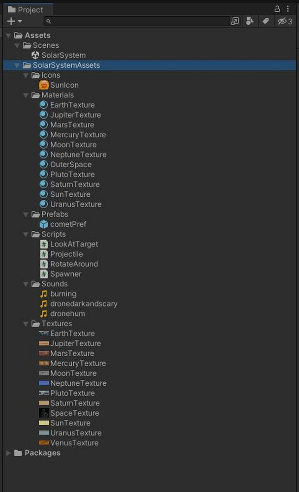 Unity - Solar System by lokahiou