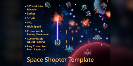 Space Shooter Template by DinVStudio