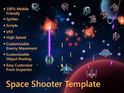 Space Shooter Template by DinVStudio