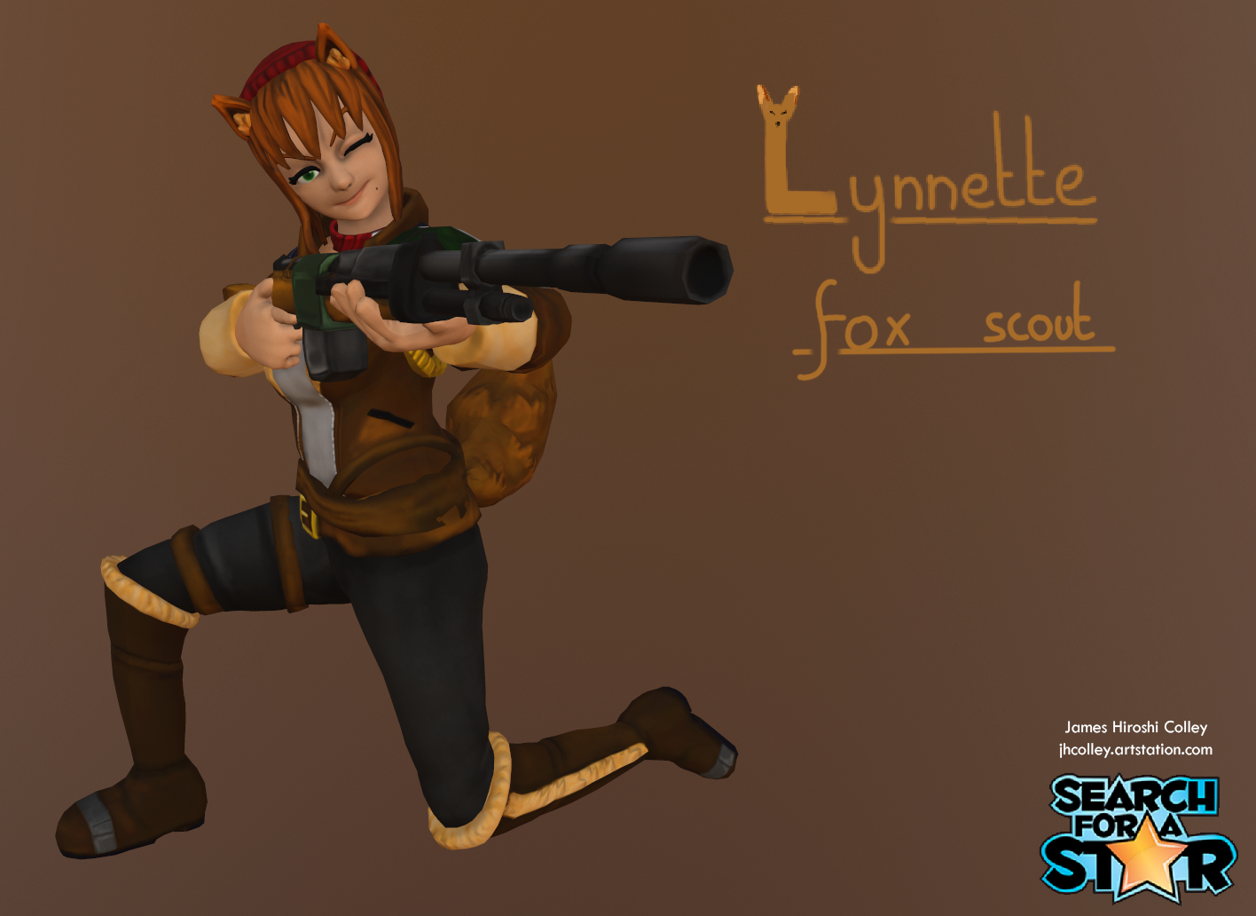 Lynnette-Fox-scout by jcolley for 3D Character Art Challenge 2018 - itch.io