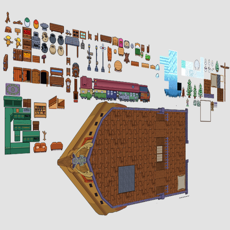Modern Pixel Art World Tileset - Over 500 Individual Assets by Magma ...
