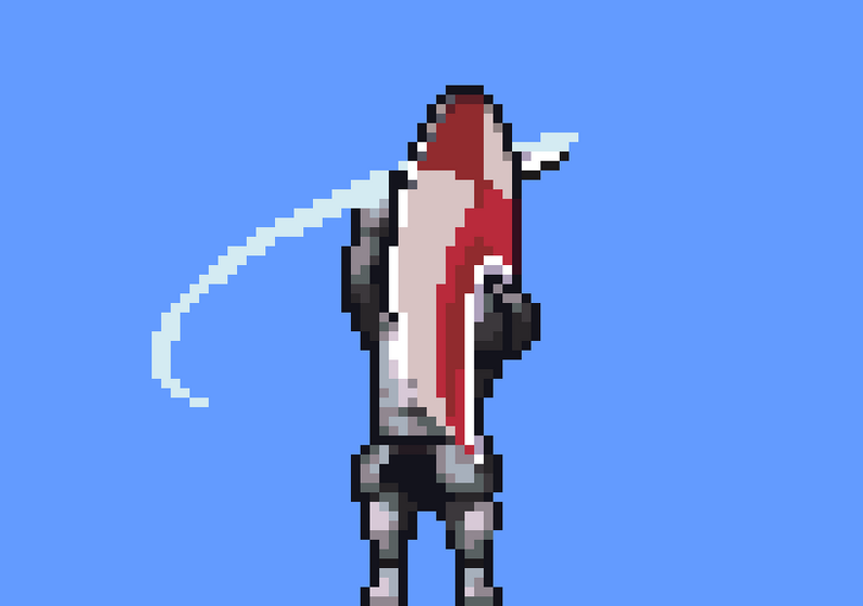 Heavy Pixel Art Knight Character - 2D Sidescroller by GandalfHardcore