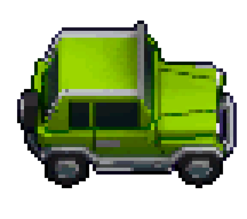 Pixel Vehicles - Top Down Game Assets - 16x16 - 32x32 Pixel Art - Free ...