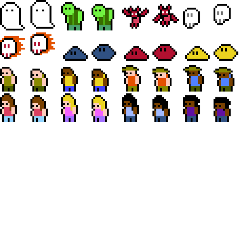 Enemies and NPC NES Sprites by Kosm