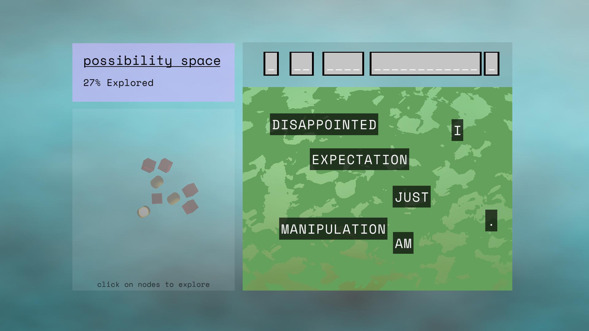 Possibility Space By New Beings