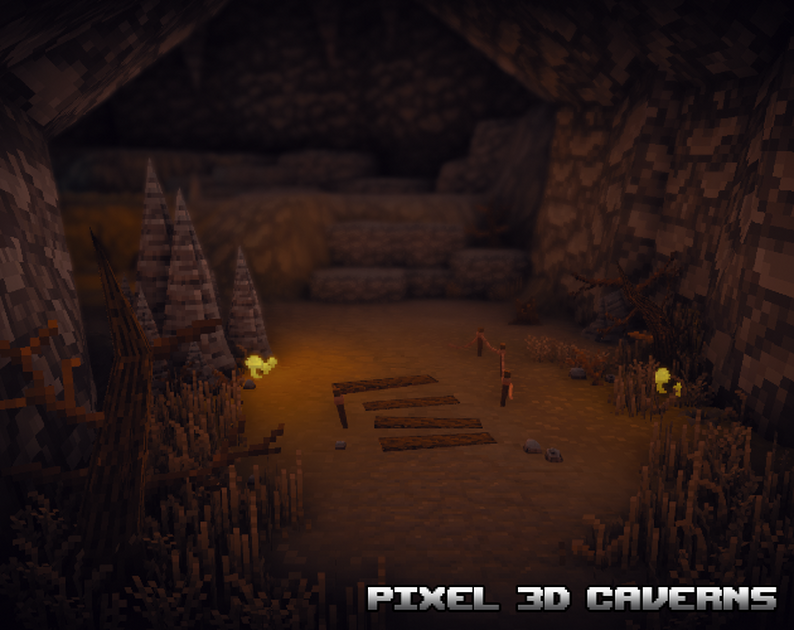 Pixel 3D RPG Caverns Pack by Ultimate_End