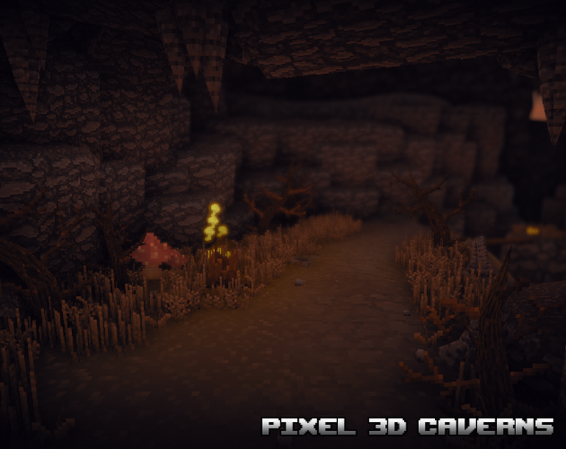 Pixel 3D RPG Caverns Pack by Ultimate_End