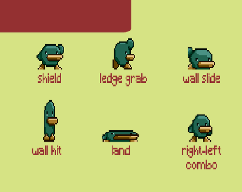Ducky 2D Pixel Art Animated Character By Duckhive