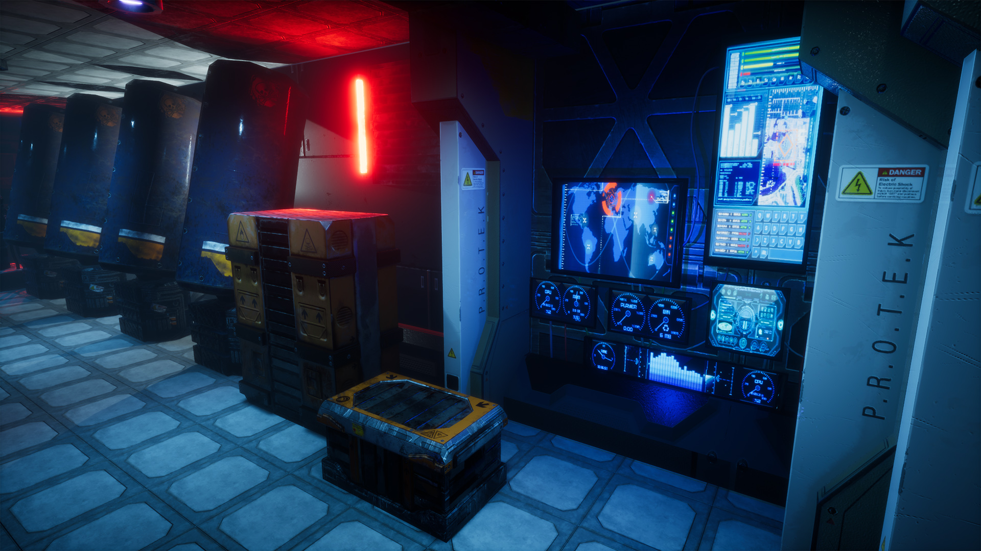 Pro-TEK Sci-Fi PBR Laboratory Interior with Hologram [Unreal Engine 4 ...