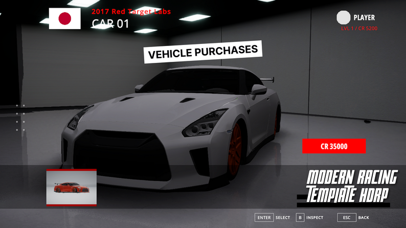 Modern Racing Game Template for Unity (UNITY ASSET) by Red Target Lab ...