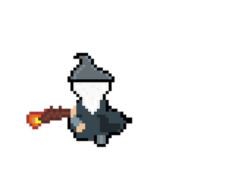Animated 2D Pixel Wizard Sprite Sheet by zys