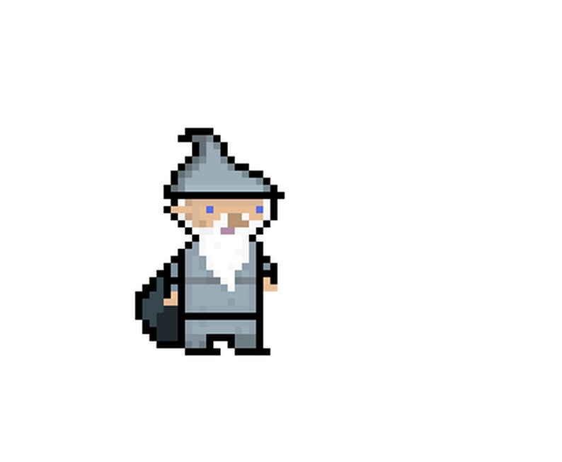 Animated 2D Pixel Wizard Sprite Sheet by zys