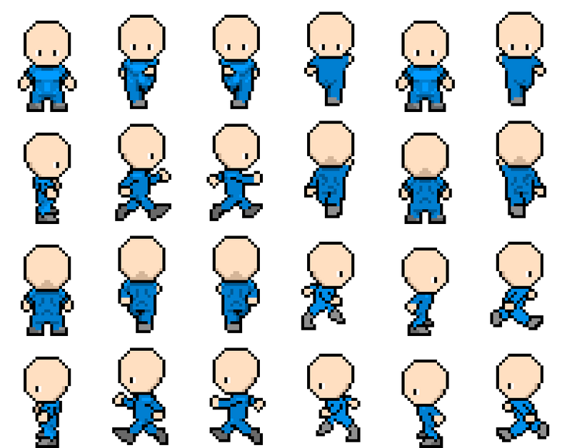 32 Free animated characters pack! by Lexlom