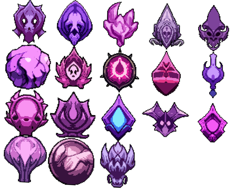 100+ Magic Spells - Pixelart / Pixel Art sprite Magic spells Pack for ...