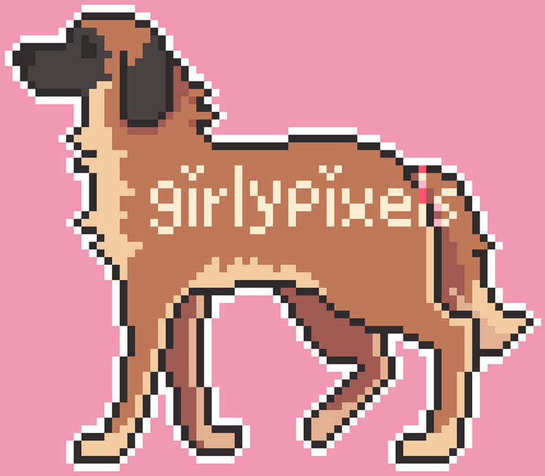2D Mountain Dog Sprites by girlypixels